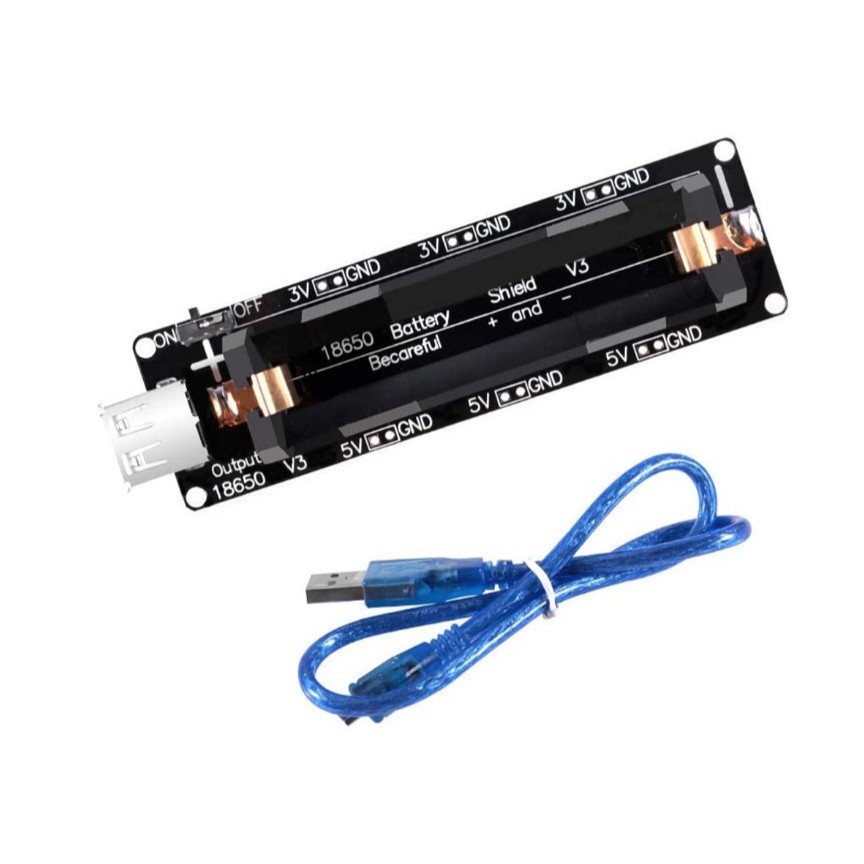 Jual Battery Shield V3 Module 18650 Raspberry Wemos Nodemcu Power ...