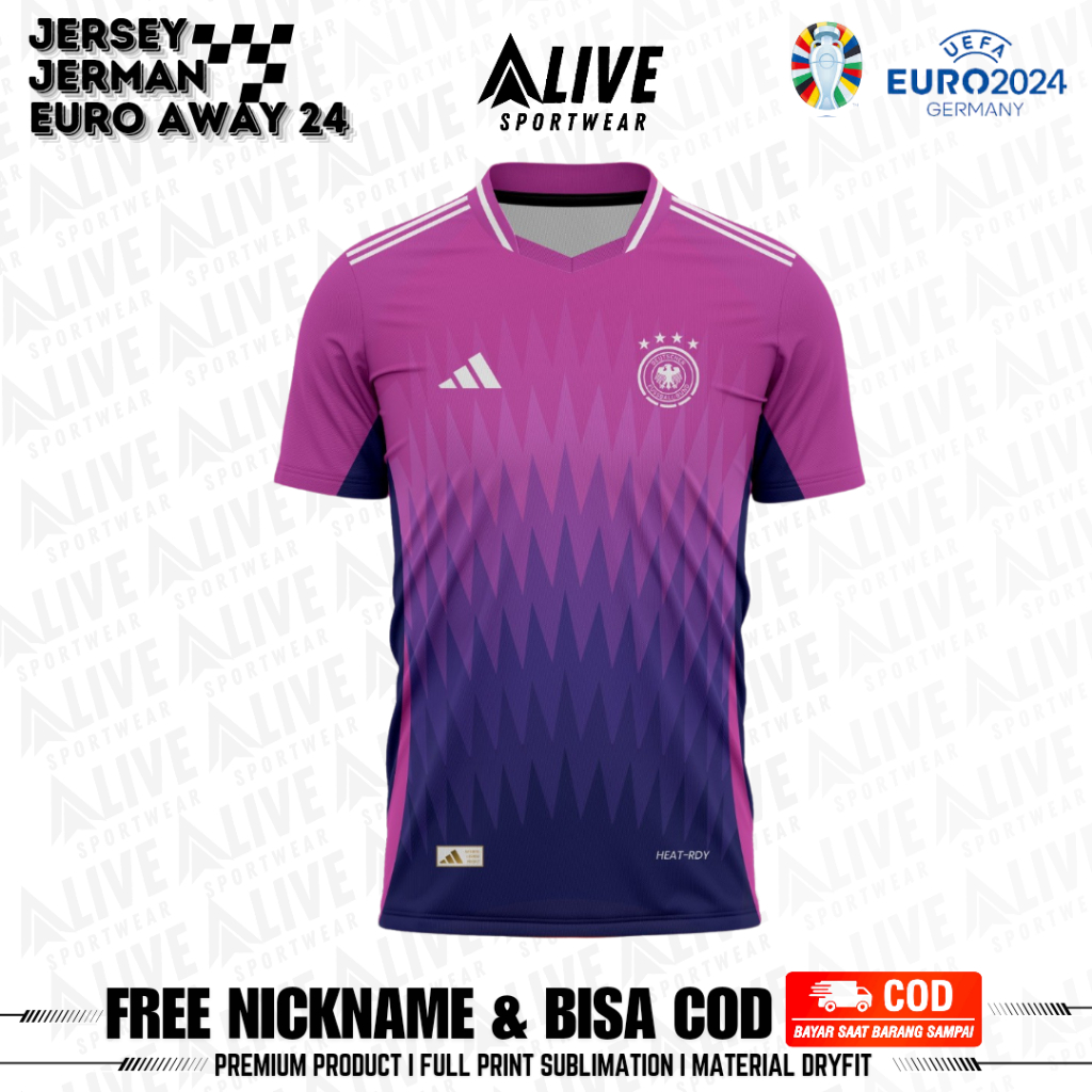 Jual JERSEY AWAY JERMAN EURO TERBARU FREE NICKNAME DAN NO PUNGGUNG 2024 | Shopee Indonesia