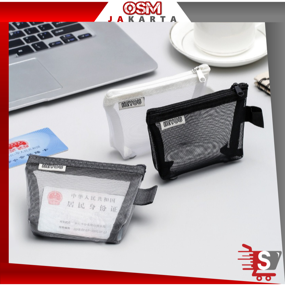 Jual OSM JKT D6204 Pouch Mini Jaring Transparant / Portable Travel Bag ...