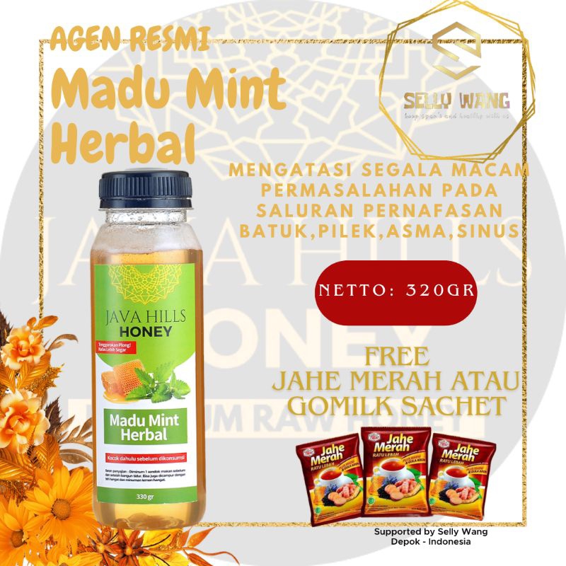 Jual MADU MINT JAVA HILLS HONEY - HERBAL ASLI 320GR - FREE JAHE MERAH ...
