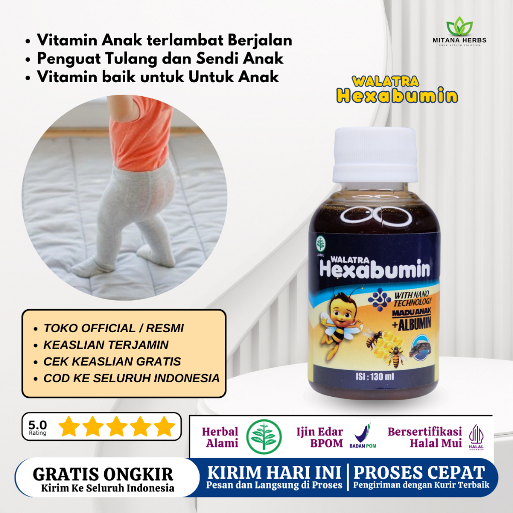 Jual Vitamin Anak Terlambat Berjalan, Penguat Tulang Sendi Anak, Obat ...