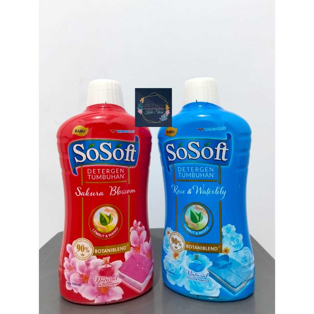 Jual SO SOFT detergen cair 700ml/sosoft liquid sabun cuci baju pakaian ...
