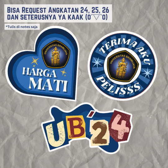 Jual STIKER SCRAPBOOK CAMABA UB | UNIVERSITAS BRAWIJAYA | StikerGW ...