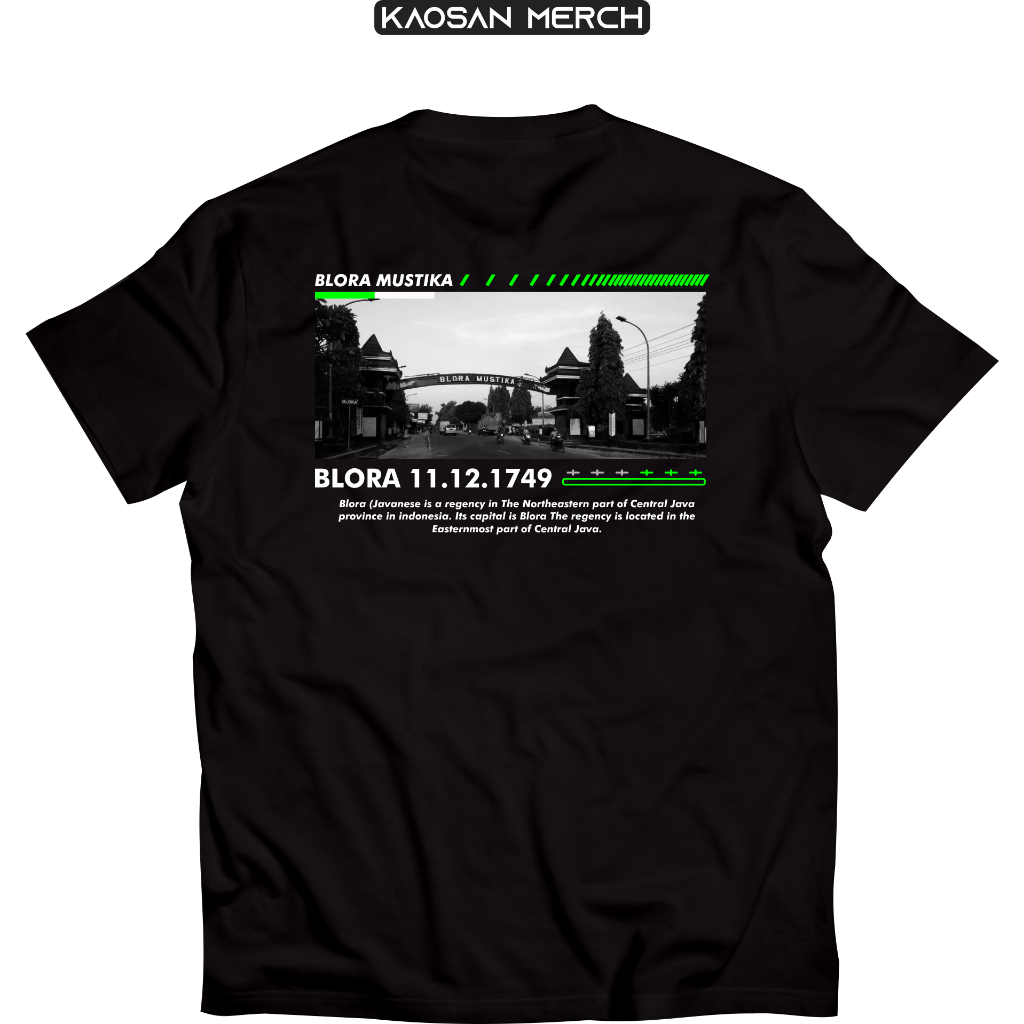 Jual Kaos Blora Tshirt Blora Mustika Printing DTF Premium 100% Cotton ...