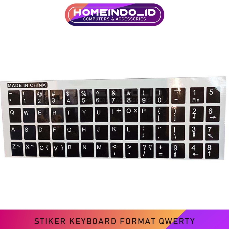 Jual Stiker Keyboard Format QWERTY | Shopee Indonesia