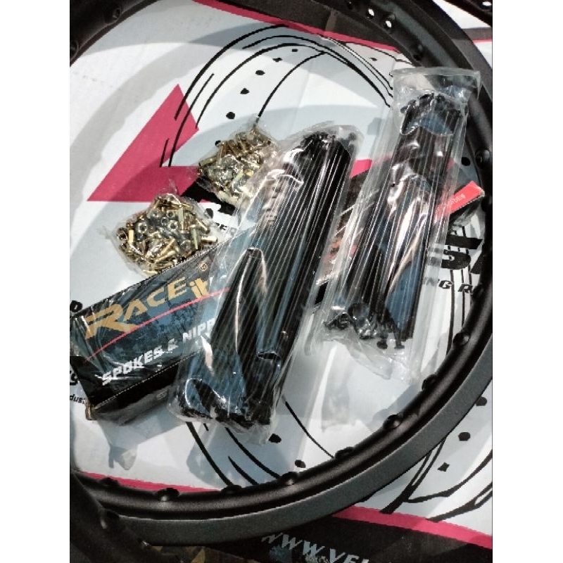 Jual Paket Velg Rossi Ukuran 140 x 17 Sepasang dan Ruji Ring 17 CRF ...