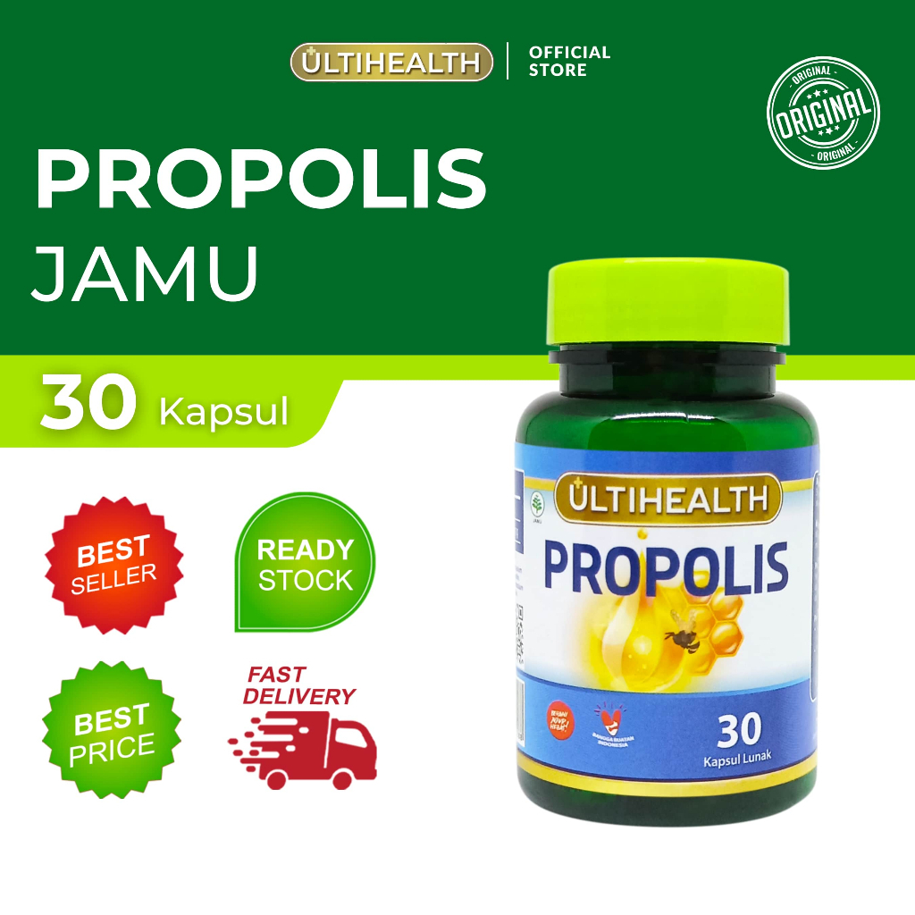 Jual ULTIHEALTH PROPOLIS ISI 30 KAPSUL LUNAK - SUPLEMEN KESEHATAN ...
