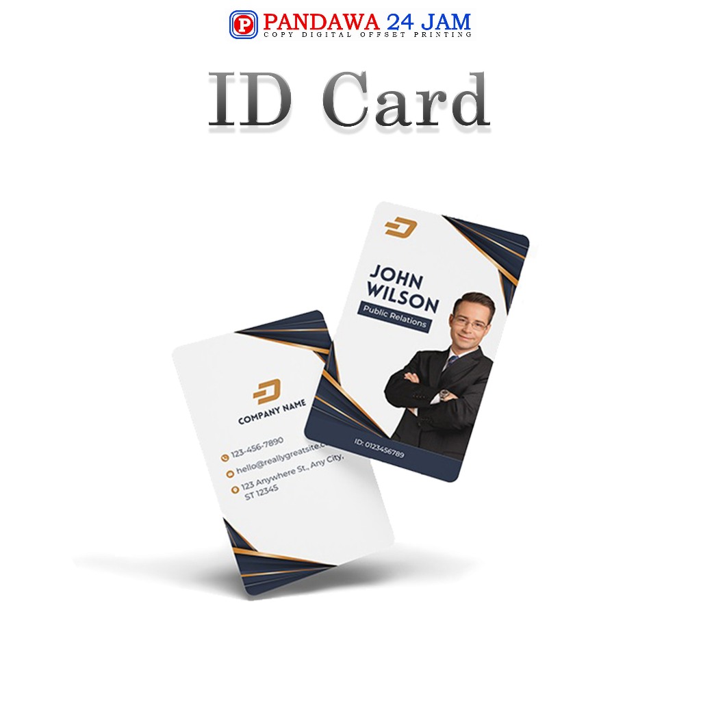 Jual Cetak Kartu Id Card - Print Id Card - Custom Id Card PVC - 1 SISI ...