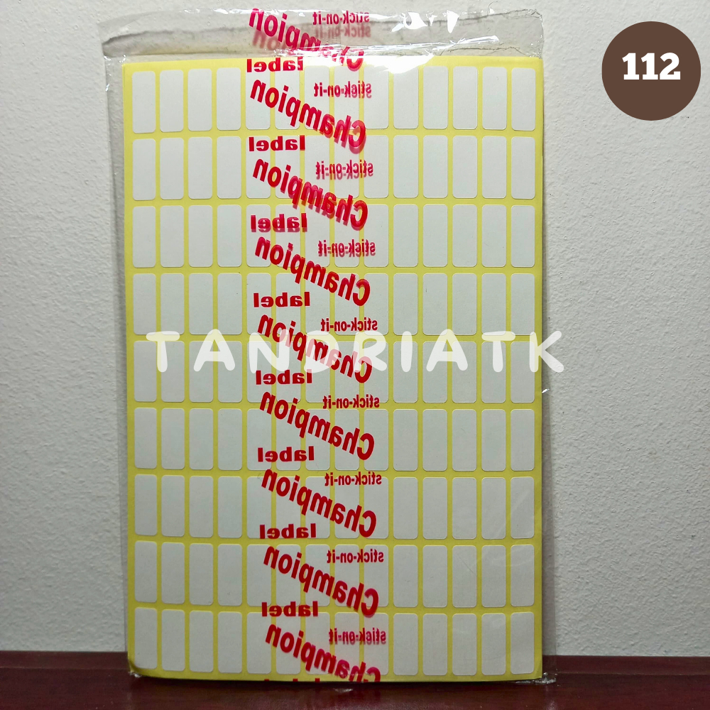 Jual [10 Lembar/ 1 Pak] Kecil Sticker Label 112 ( 2 cm x 0,8 cm ...