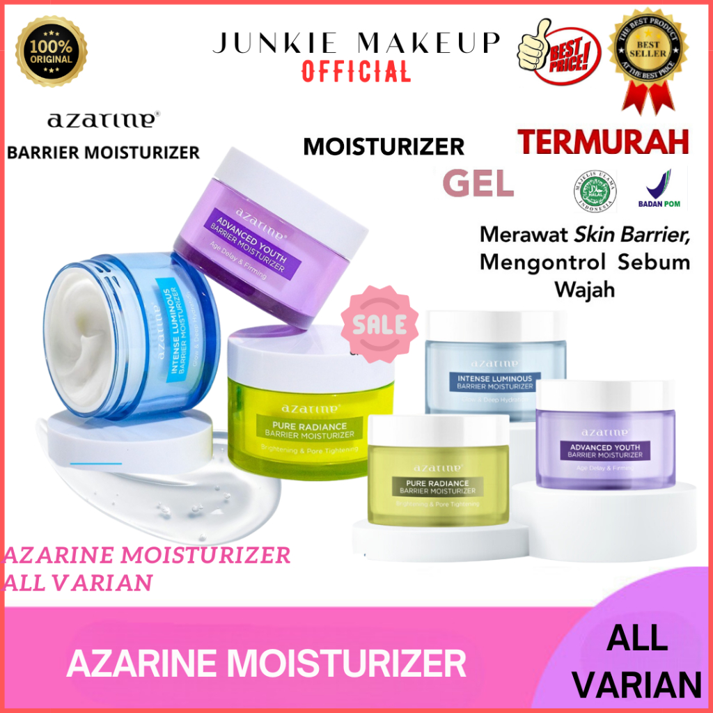 Jual 𝗝𝗨𝗡𝗞𝗜𝗘 𝗠𝗔𝗞𝗘𝗨𝗣 - Azarine Moisturizer Barrier / Moisturizer Wajah ...