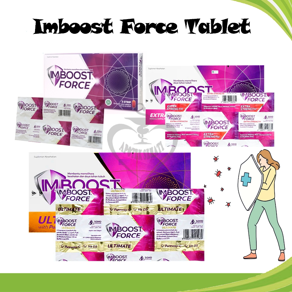 Jual IM BOOST FORCE Ultimate TAB VITAMIN 10'S Imboost Extra Strength ...