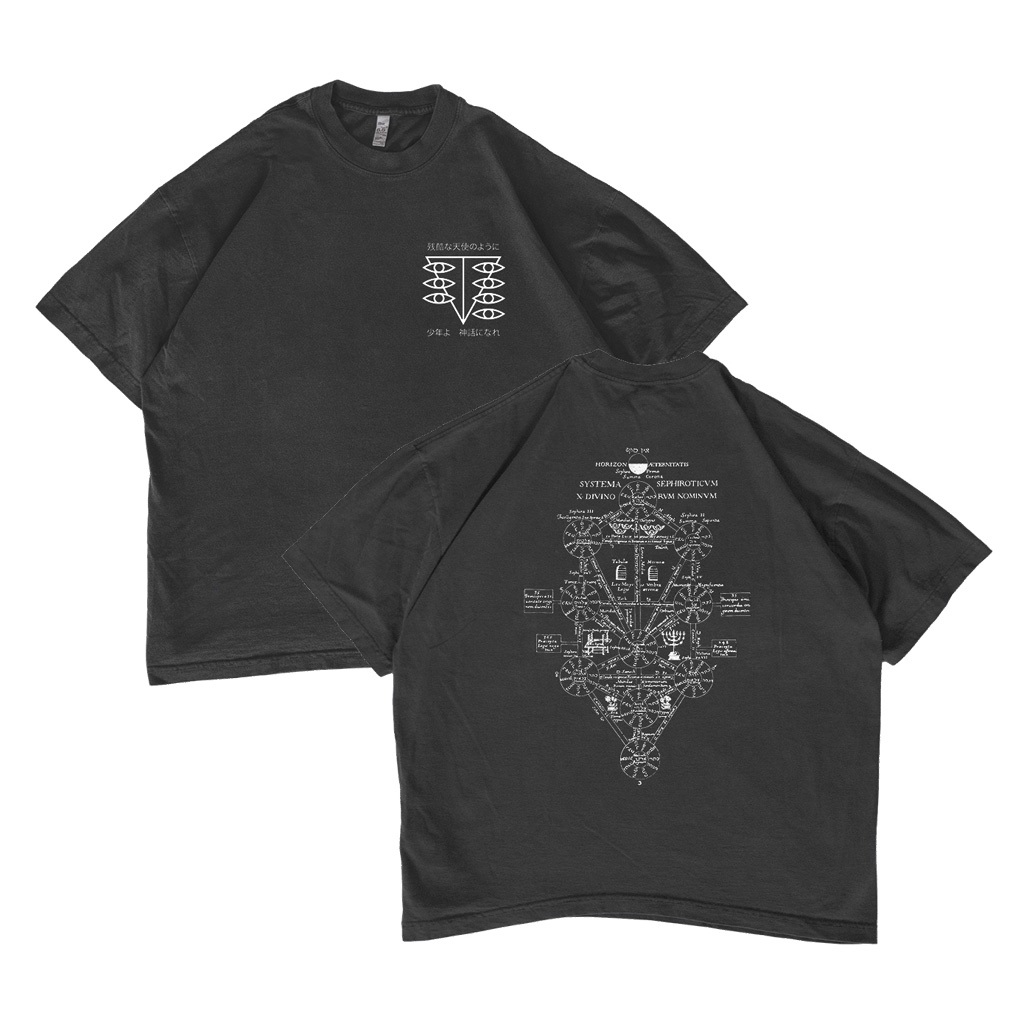 Jual Neon Genesis Evangelion The Tree of Life Oversized T-shirt Vintage ...