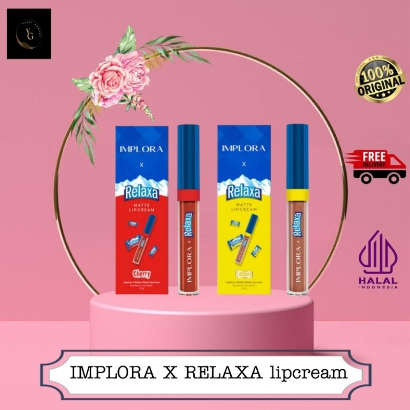 Jual Implora x Relaxa Matte Lipcream Cherry & Lemon | Shopee Indonesia
