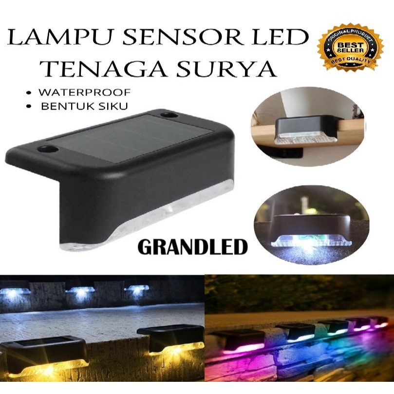 Jual Lampu Hias Dinding Tenaga Surya Lampu LED Sudut Siku Kotak Cahaya ...