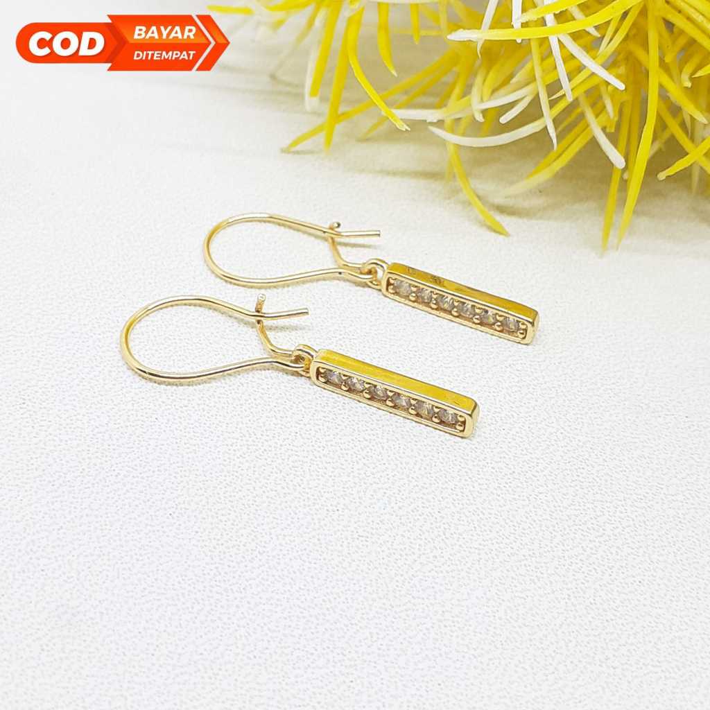 Jual mytitanium-anting xuping lapis emas model kekinian wanita dewasa kwalitas terbaik HBS3 ...