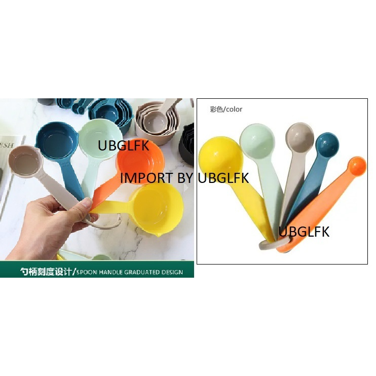 Jual IMPORT SENDOK TAKAR MIX in 1 SET PELANGI Sendok Takar Ukur ...