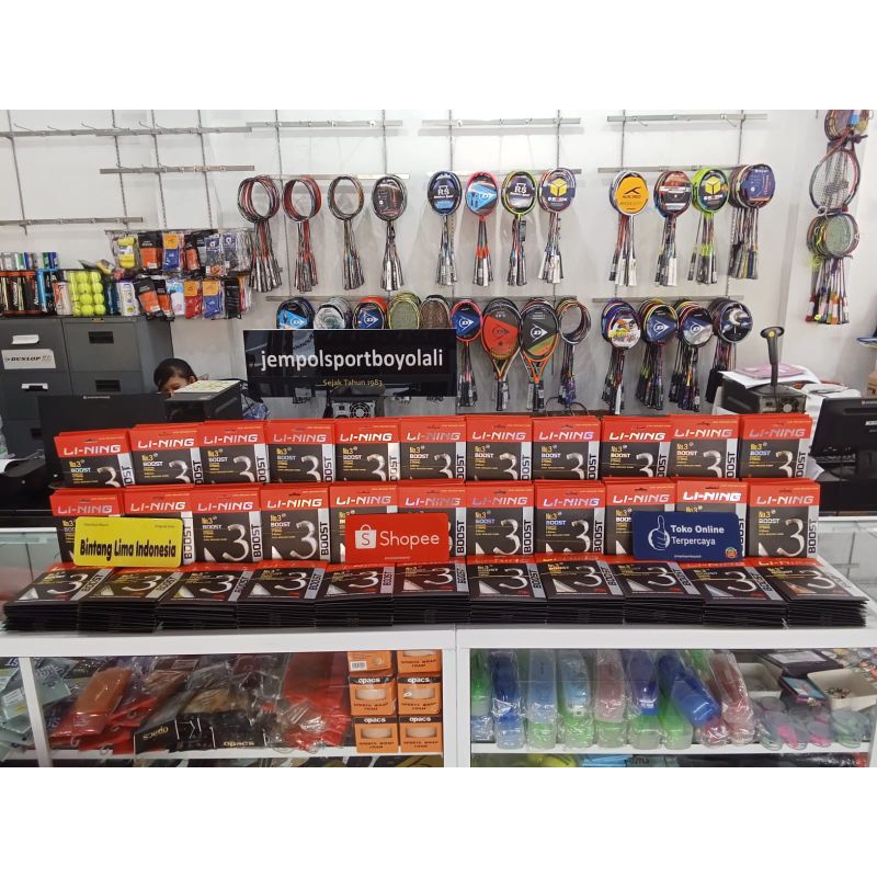 Jual SENAR BADMINTON LINING NO 3 BOOST | Shopee Indonesia