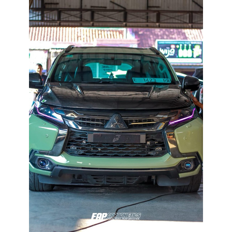 Jual Kap mesin all new pajero sport 2016-2020 carbon kevlar/carbon ...