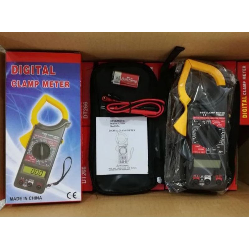Jual Digital Clamp meter DT266 Tang Ampere Multimeter Volt Meter DT-266 ...