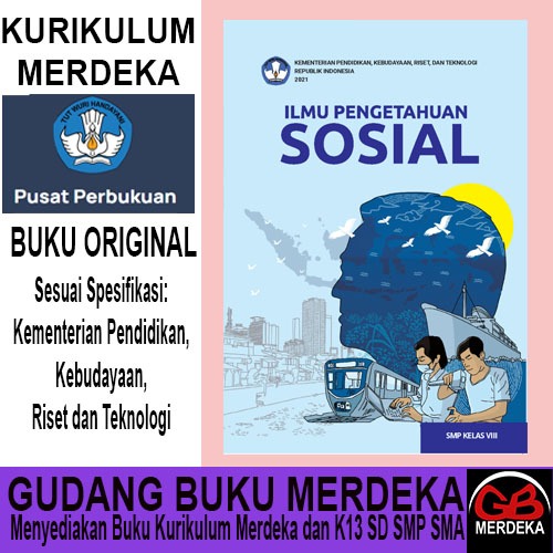 Jual Buku Paket Siswa ILMU PENGETAHUAN SOSIAL (IPS) Untuk SMP/MTs Kelas 8 Kurikulum MERDEKA ...