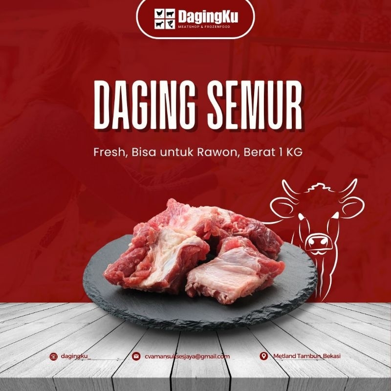 Jual Daging Semur/Rendang/Daging Sapi Halal 1Kg/Daging Semur Sapi Value ...