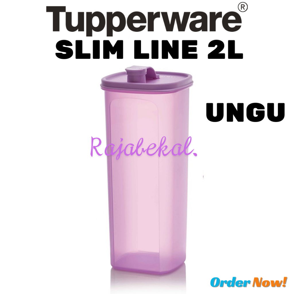Jual PROMO Tupperware Slim Line UNGU 2L | Shopee Indonesia