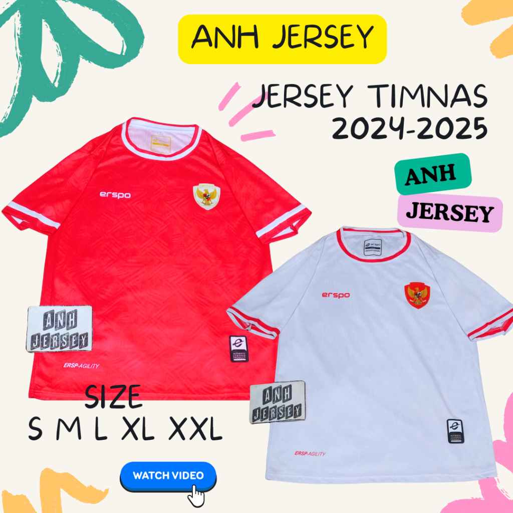 Jual (JERSEY) BAJU BOLA TIMNAS (INDONESIA) HOME AWAY PIALA ASIA 2022 2023 2024 | Shopee Indonesia