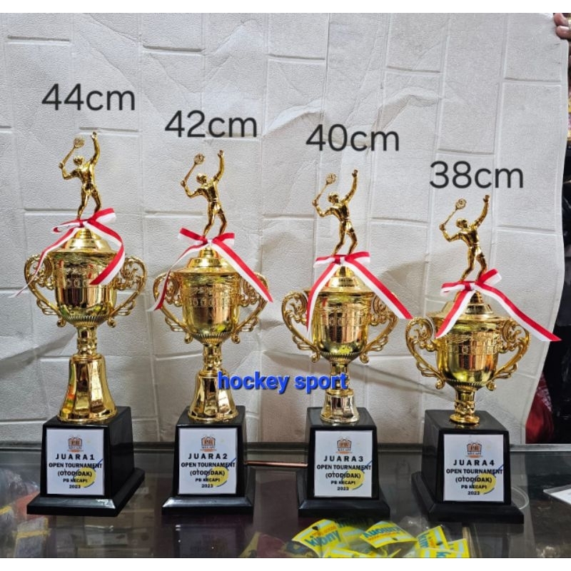 Jual Trophy Badminton Piala Bulutangkis 1 PIALA AJA Costum Tulisan ( B ...