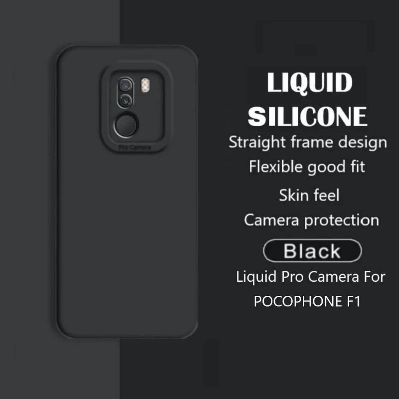 Jual CASE / Casing Pro Camera Poco F1 F3 5G F4 5G Slicon Full Black ...