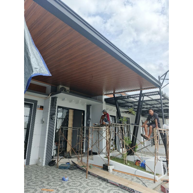 Jual Kanopi Carport Teras Rumah Minimalis atap Alderon Plafon PVC ...