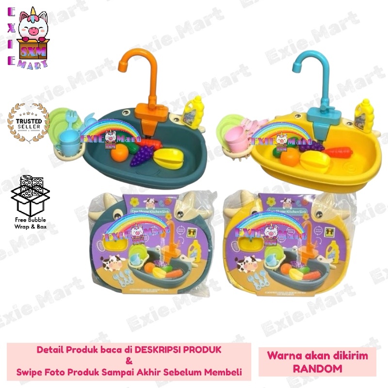 Jual MAINAN ANAK SAPI WASTAFEL TEMPAT CUCI PIRING BISA KELUAR AIR ...