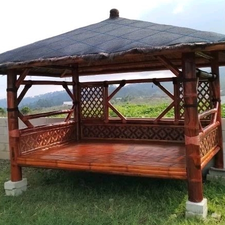 Jual GAZEBO BAMBU 2M X 3M Atap ijuk/SAUNG | Shopee Indonesia