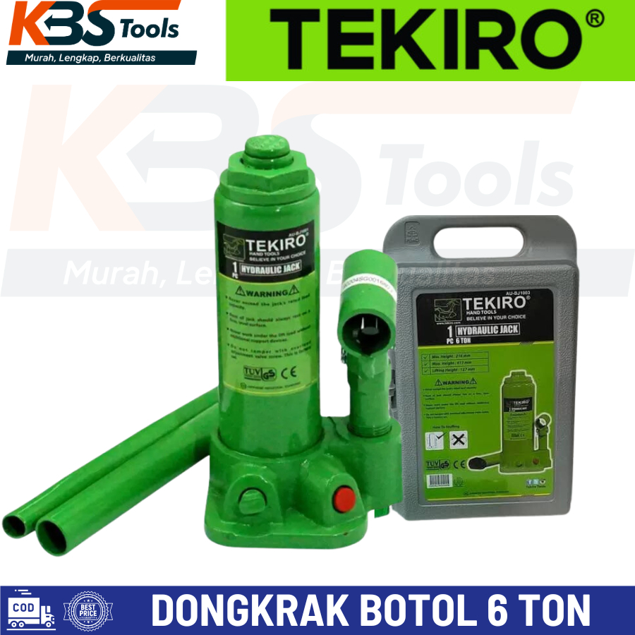 Jual TEKIRO Dongkrak Botol 6 Ton / Hydraulic Jack Tekiro 6T /Dongkrak ...