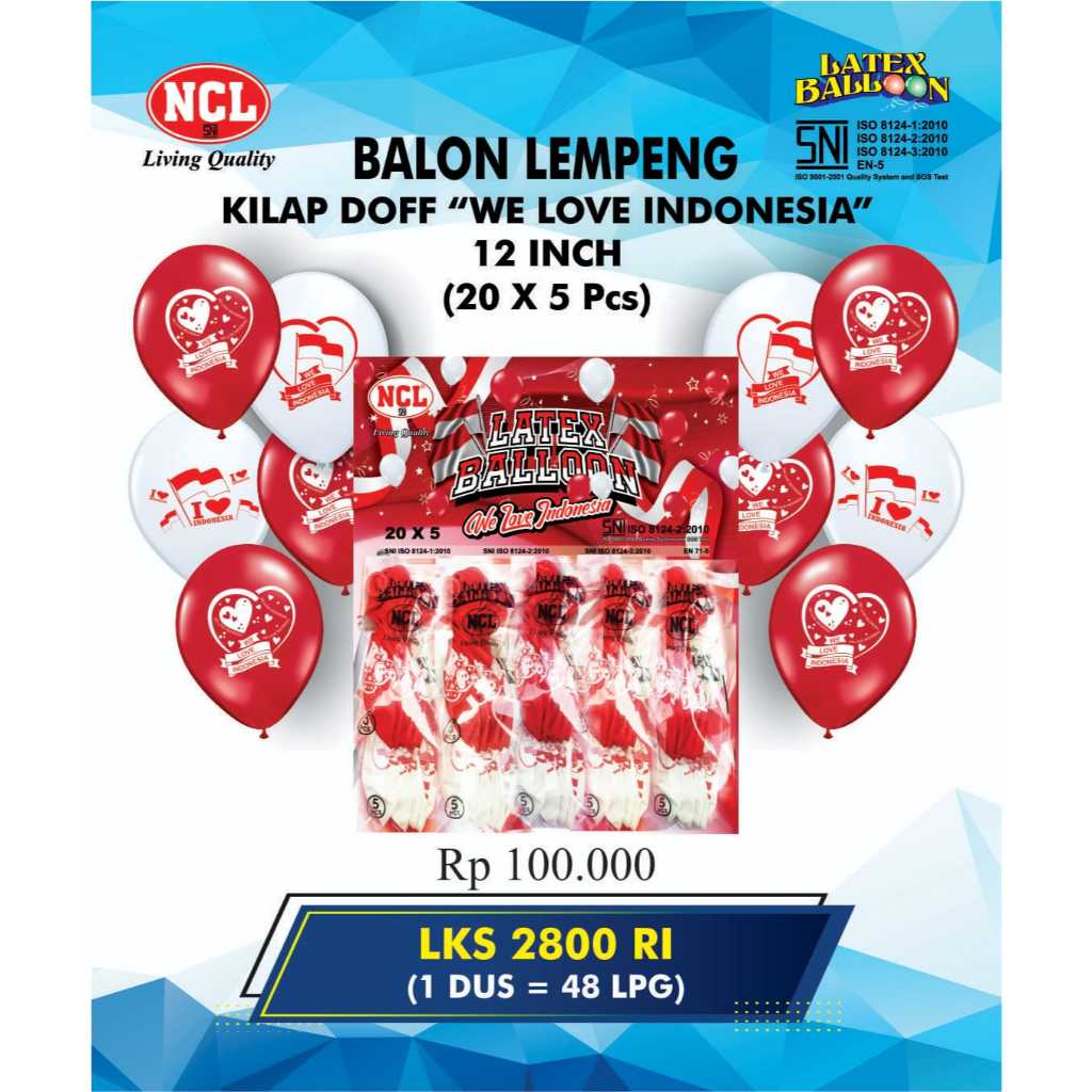 Jual Balon Love Bulat Balon Pentungan Dirgahayu Republik Indonesia ...