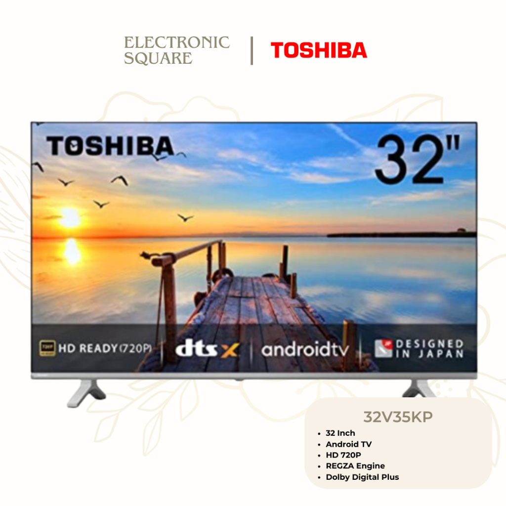 Jual LED TV TOSHIBA 32 Inch 32V35KP Android TV | Shopee Indonesia