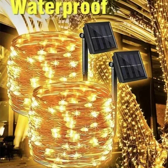 Jual Lampu Taman Tenaga Surya 12M 10M 100 10 / 12 Meter Warm White ...