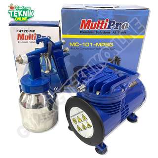 Jual MULTIPRO MINI Kompresor Angin Spray Gun Cat MC101-MPSG ...