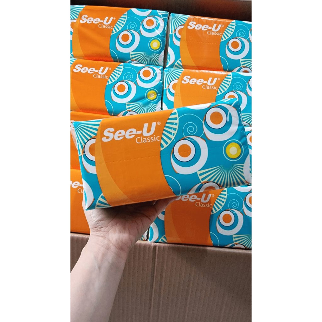 Jual { Paket Isi 4 Pax } Tisu See U Classic Facial Tissue 250 Sheet ...