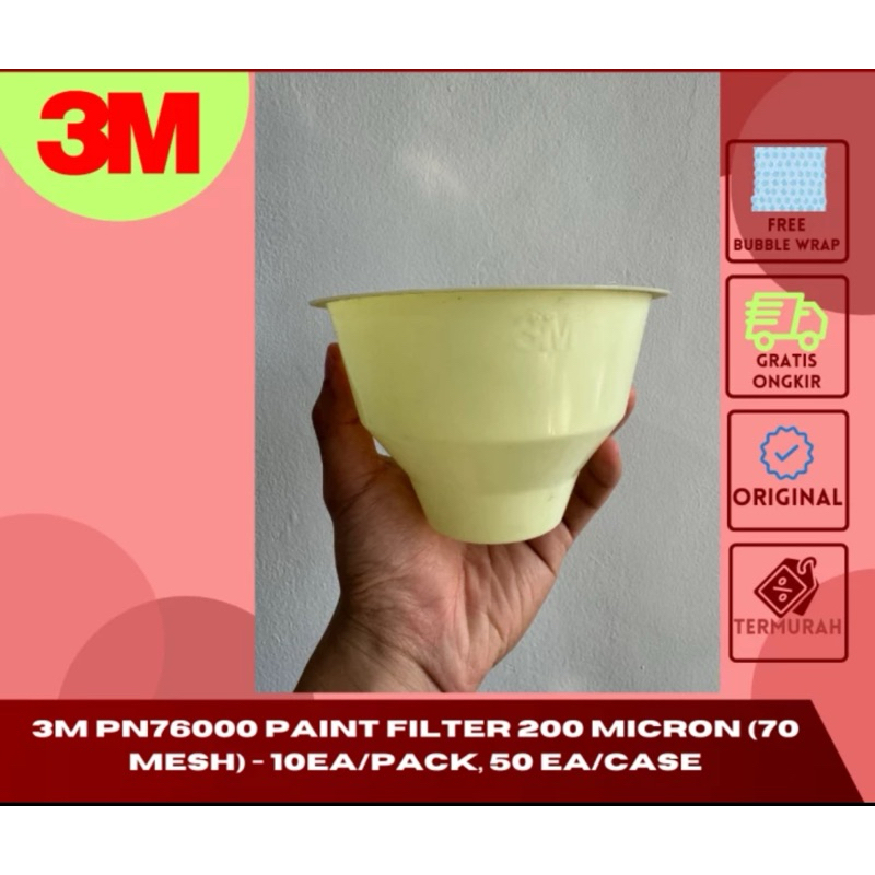 Jual 3M 76000 Saringan Cat - Original 3M - 5pcs / pack | Shopee Indonesia