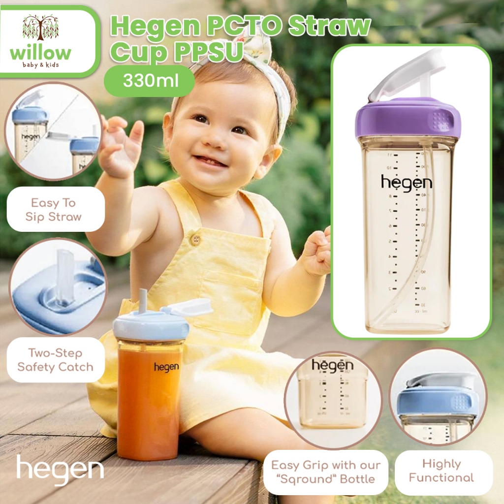 Jual Botol Anak - Hegen PCTO Straw Cup PPSU 330ml/11OZ | Shopee Indonesia