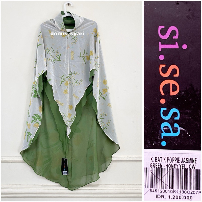 Jual sisesa khimar sumaya batik white | Shopee Indonesia