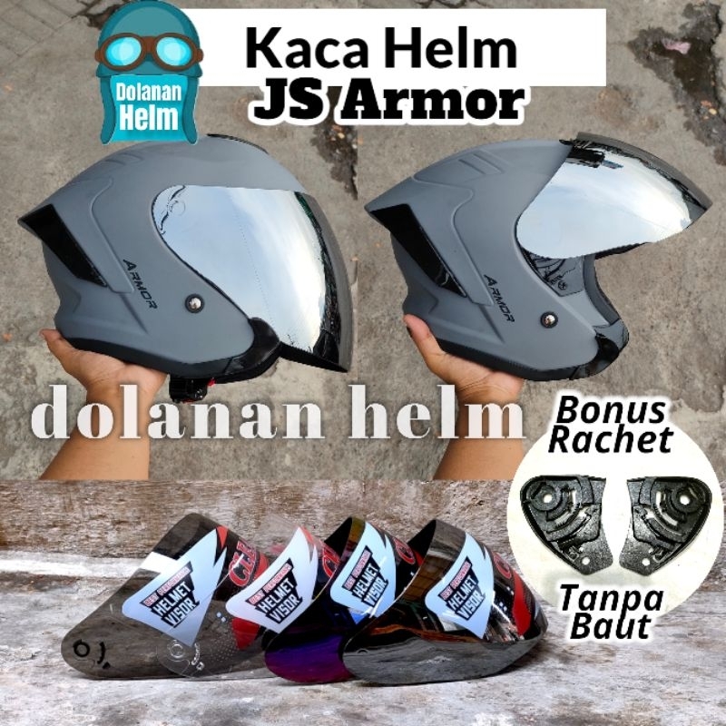 Jual Kaca Helm JS ARMOR Free Rachet / Visor Helm JS Armor | Shopee ...