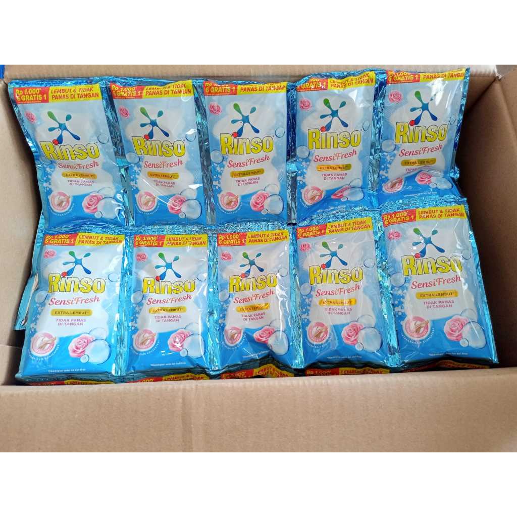 Jual RINSO MOLTO LIQUID SACHET 6x38ml (1RENCENG) | Shopee Indonesia