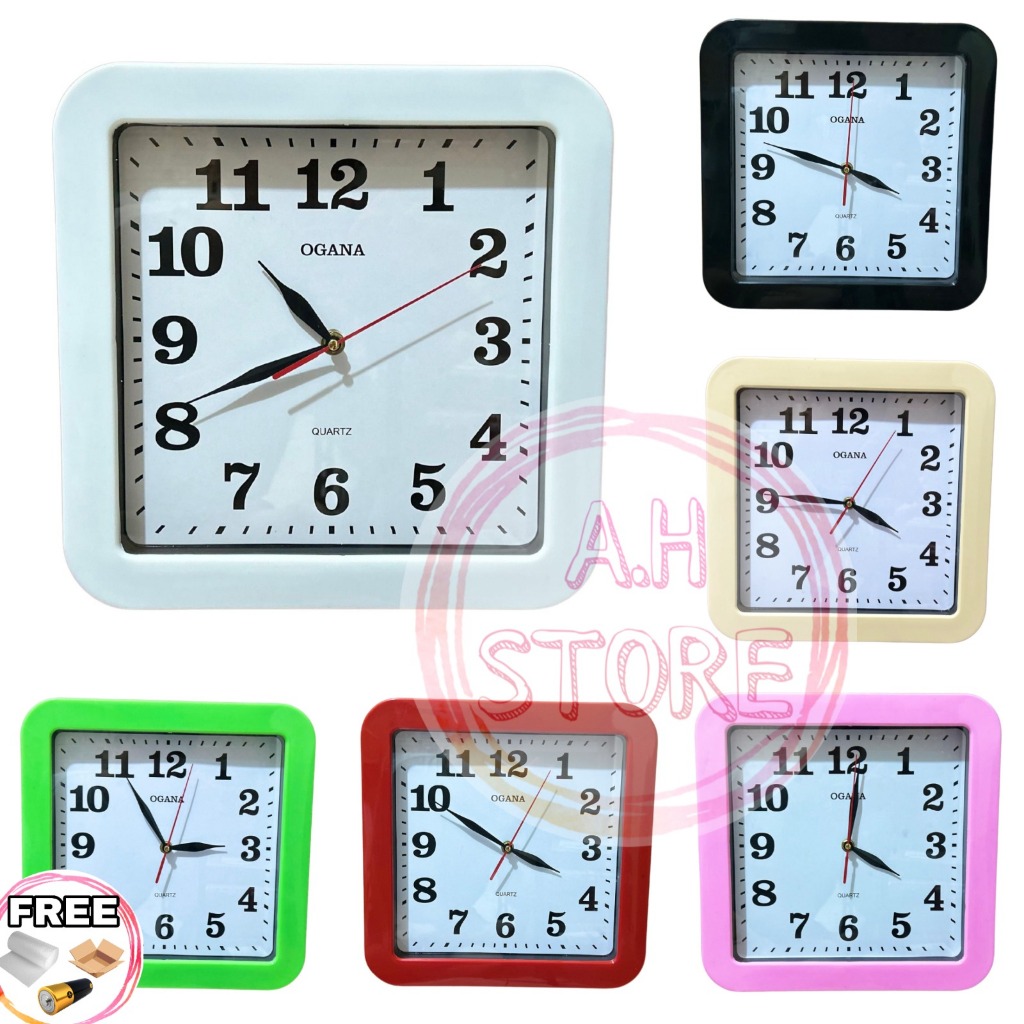 Jual JAM DINDING POLOS KOTAK 30CM | Shopee Indonesia