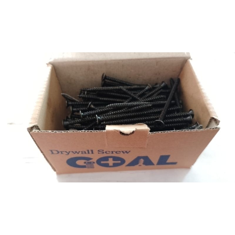 Jual Skrup Drywall GOAL ukuran 8x3, isi 170pc, panjang 7,5 cm, warna ...