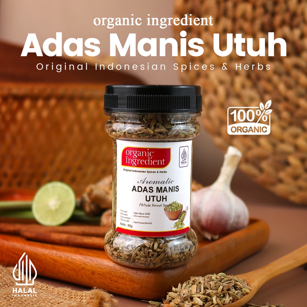 Jual Organic Ingredient Adas Manis Utuh Original Rempah Indonesia Bumbu ...