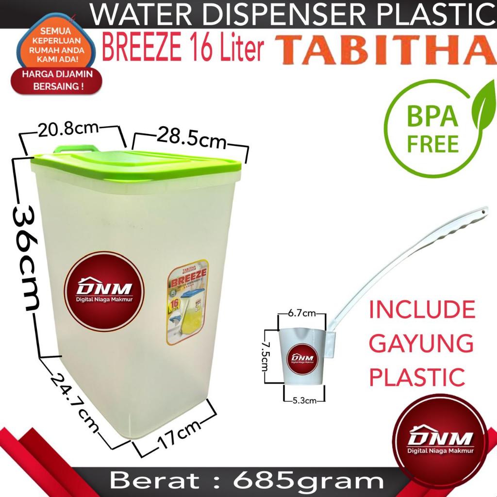 Jual TABITHA Tempat Penyimpanan Wadah Es Buah Toples Dispenser BREEZE ...