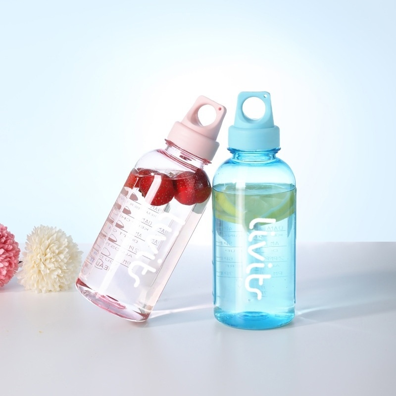 Jual Botol Minum Sport Aesthetic / Portable tempat minum bening / BPA free 500 ML | Shopee Indonesia