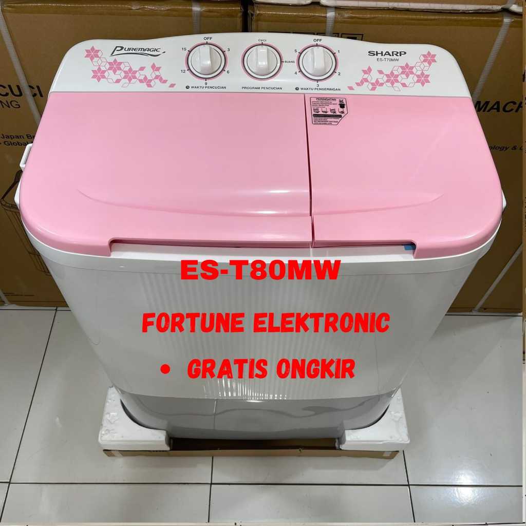 Jual Mesin Cuci 2 Tabung SHARP 70MW / 80MW / 90MW / 85CR / 95CR ...