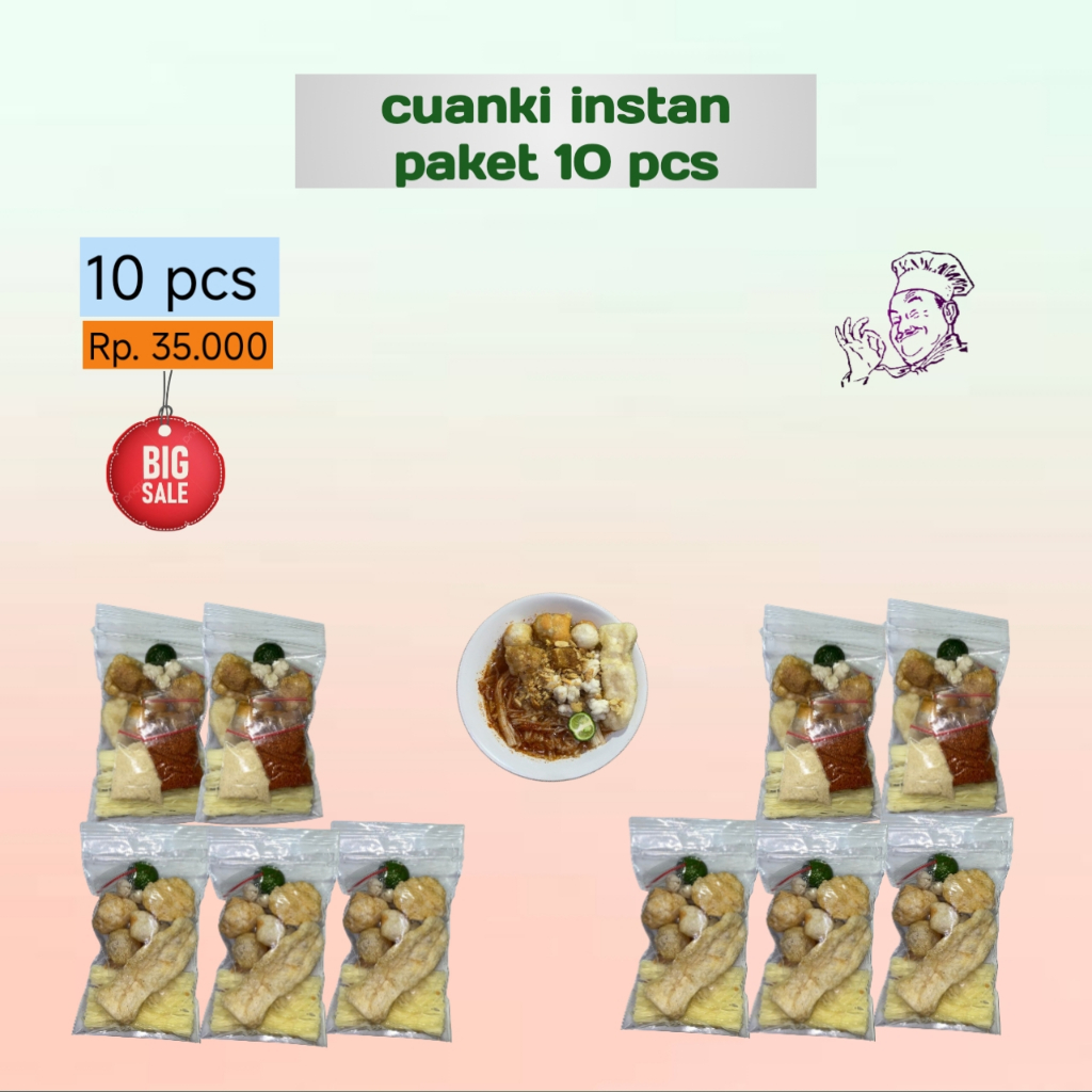 Jual Cuanki instan/cuanki isntan paket 10 pcs/cuanki instan 10 pcs ...